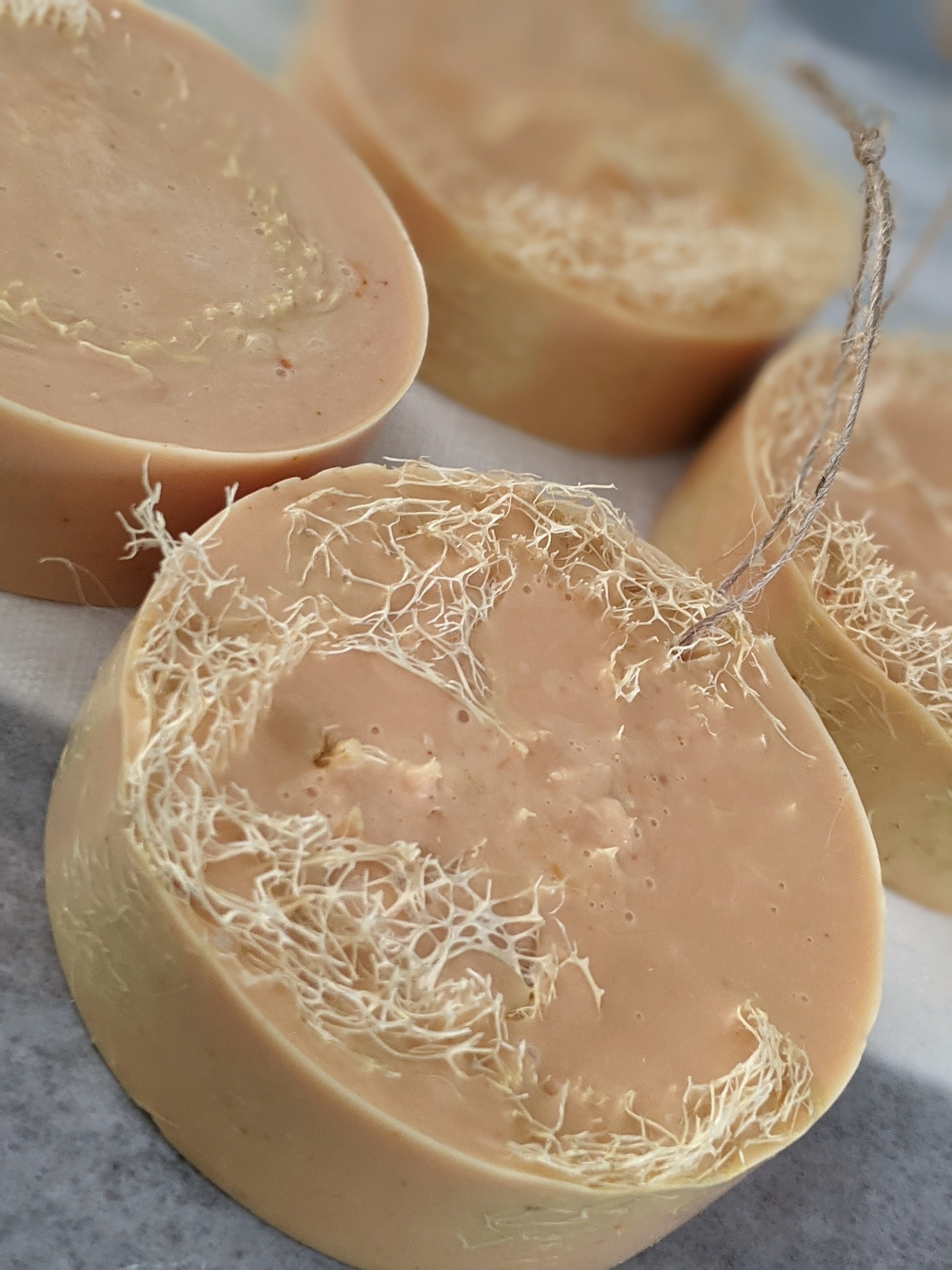 Exfoliating Goats Milk Loofah Soap Handcrafted Luffa Soap - Etsy.de
