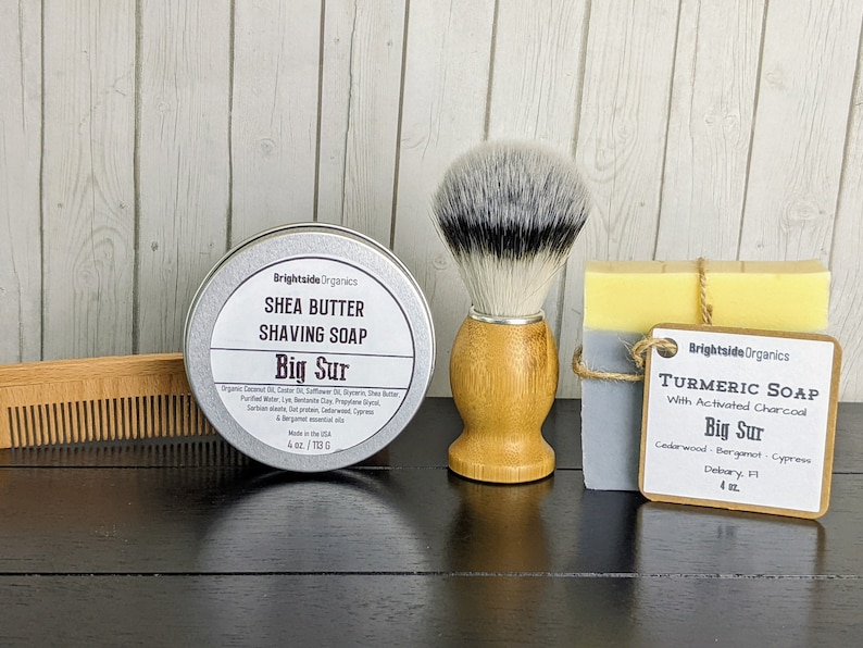 Men's Shave Kit | Mens Grooming Kit | All Natural Shaving + Grooming ...