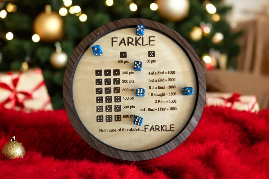 Custom Wooden Farkle Board| Family Game Night| Gift for Game Lover - Etsy