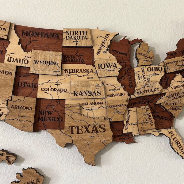Custom 3d Map - Etsy