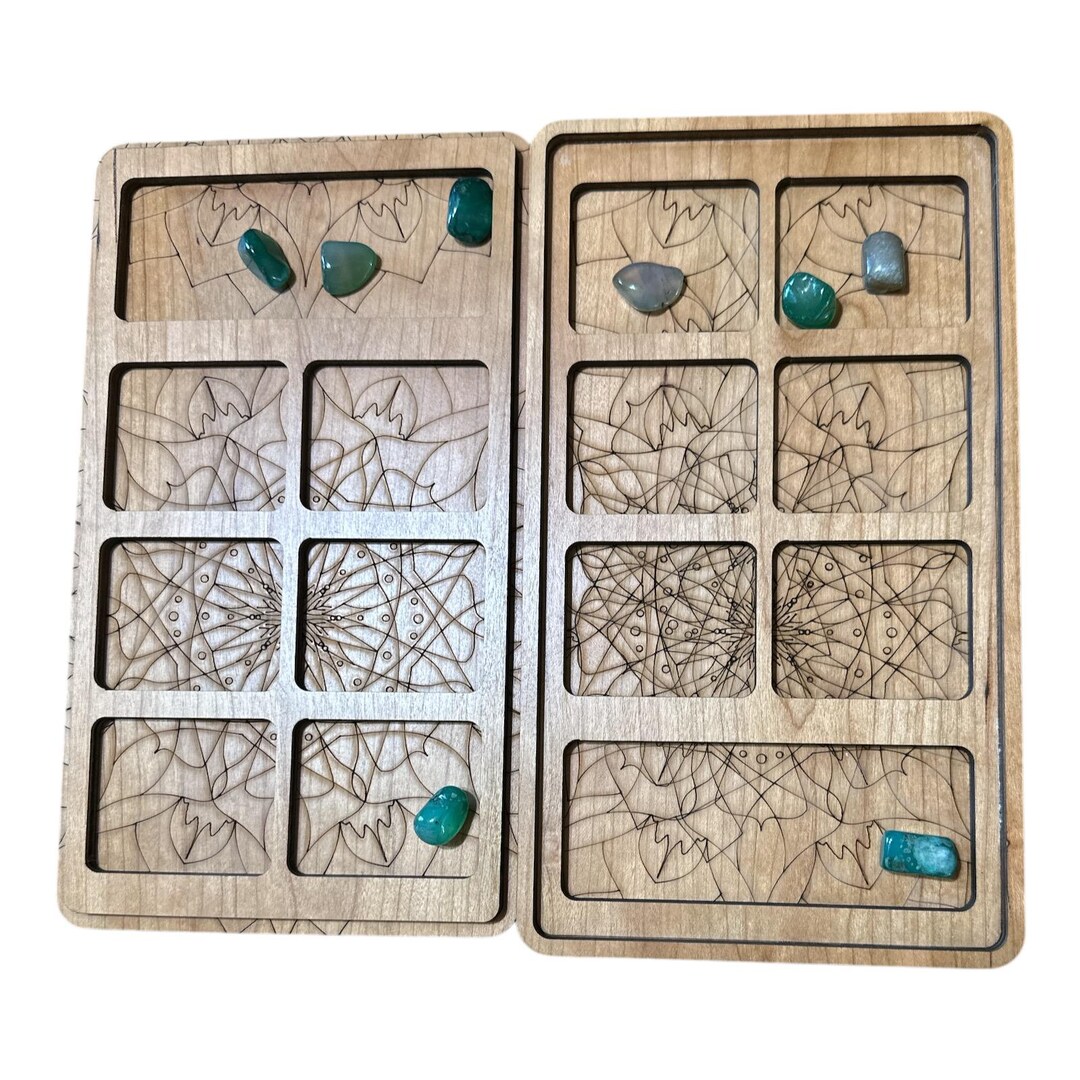 Mancala Board |african Stone Game | Family Game Night - Etsy