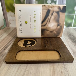 Book Nook Book Holder Wooden Book Stand Personalized Gift - Etsy