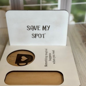 Book Nook Book Holder Wooden Book Stand Personalized Gift - Etsy