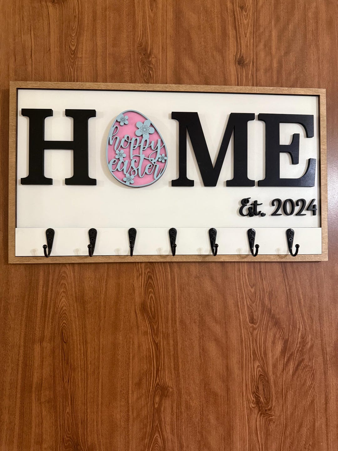 Interchangeable Key Holder Sign, Personalized Sign, Wall Decor ...