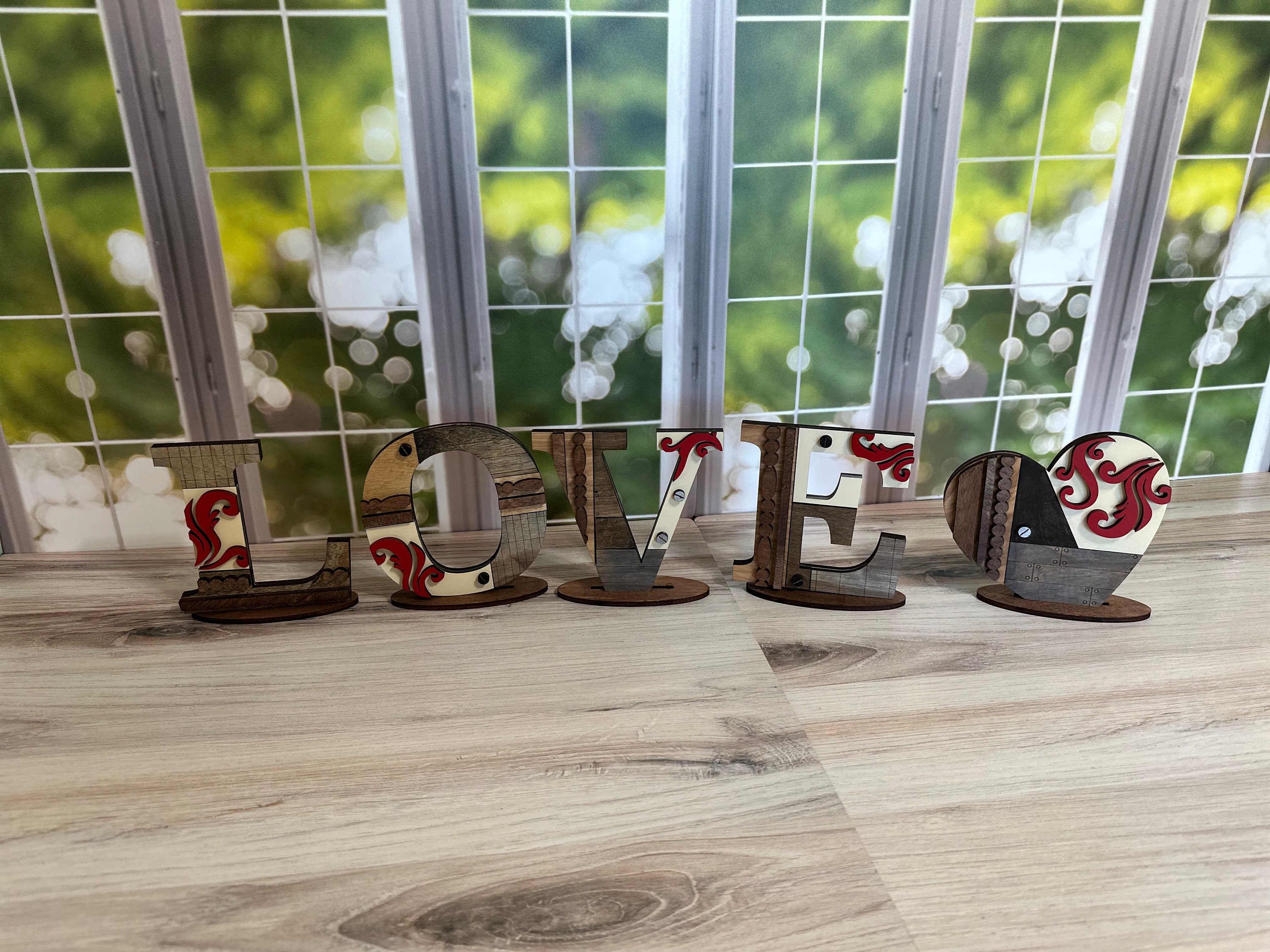 Vintage Rustic Letters Standing Letters Rustic Words - Etsy