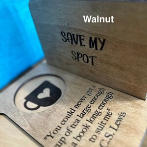 Book Nook, Book Holder, Wooden Book Stand, Personalized, Gift for ...