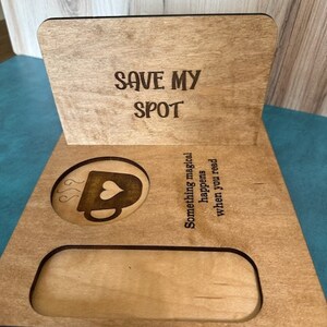 Book Nook Book Holder Wooden Book Stand Personalized Gift - Etsy