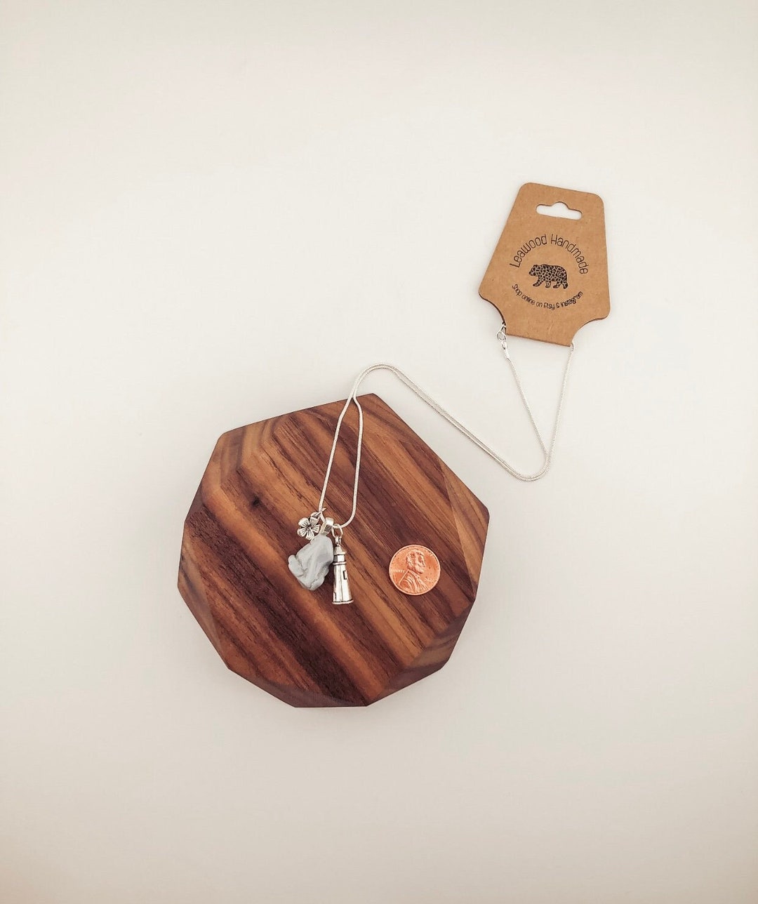 Leland Blue Cherry Blossom Lighthouse Necklace: Version 1 by Leawood ...