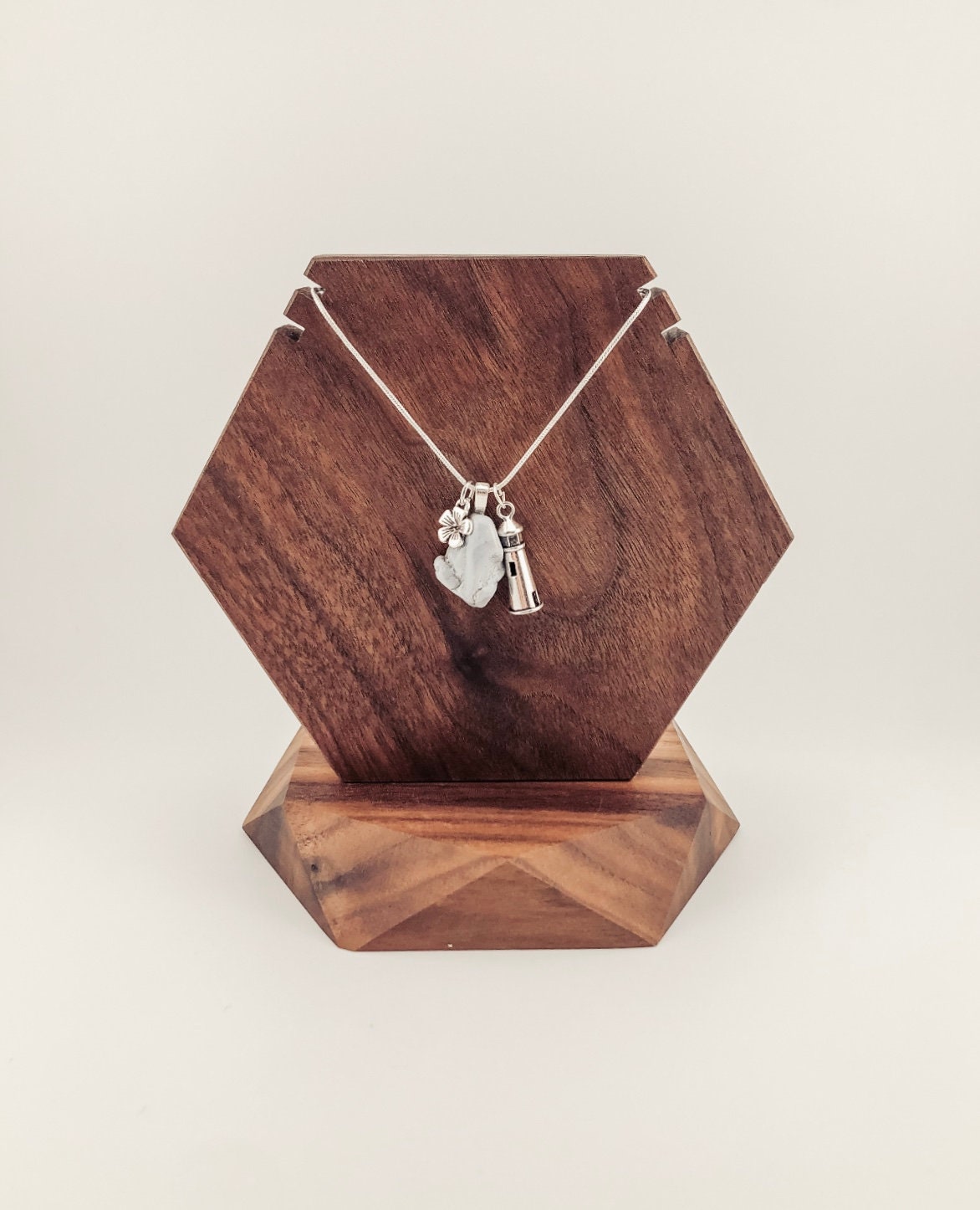 Leland Blue Cherry Blossom Lighthouse Necklace: Version 1 by Leawood ...