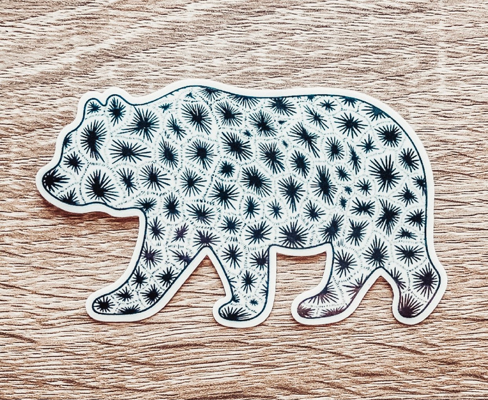 Petoskey Bear Logo Vinyl Sticker by Leawood Handmade - Etsy