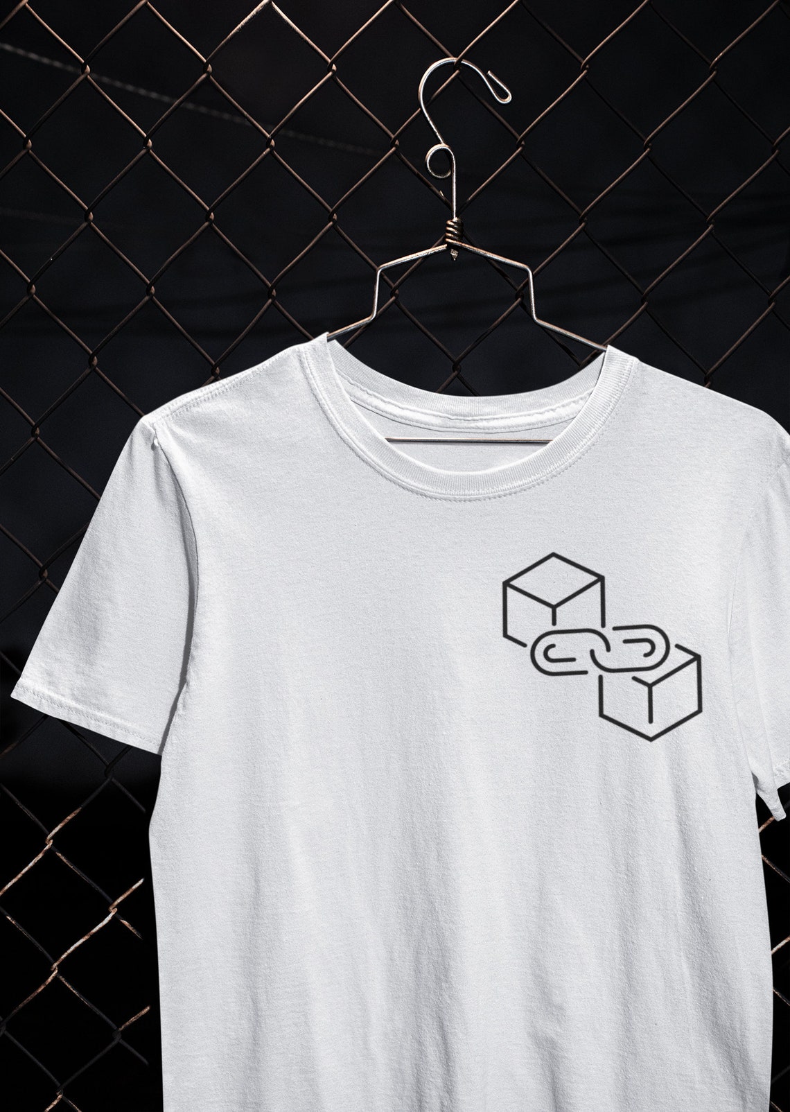 Blockchain Design T-shirt Crypto T-shirt Minimalist Design | Etsy