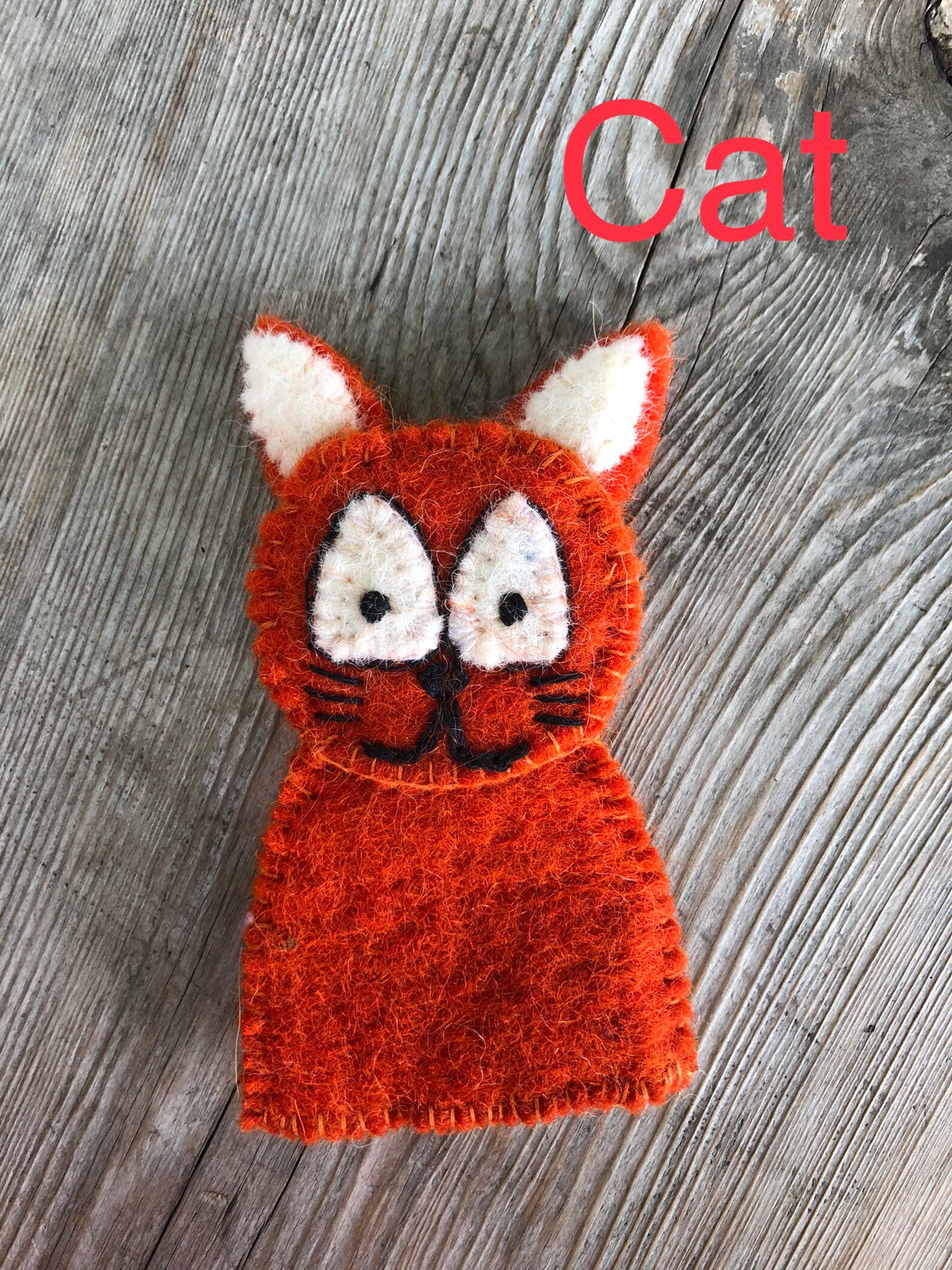 Set of Wool Felt Animal Finger Puppet Finger Puppet Set | Etsy