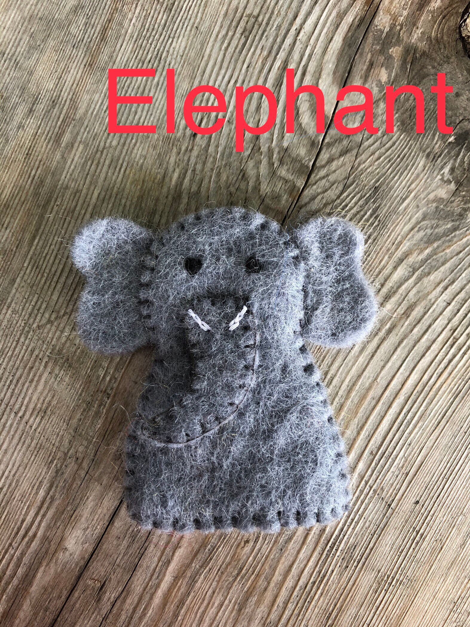 Set of Wool Felt Animal Finger Puppet Finger Puppet Set | Etsy