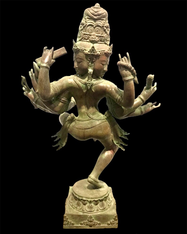 LARGE Bronze Lord Brahma Dancing, Bronze Brahma, Bronze Statue ...
