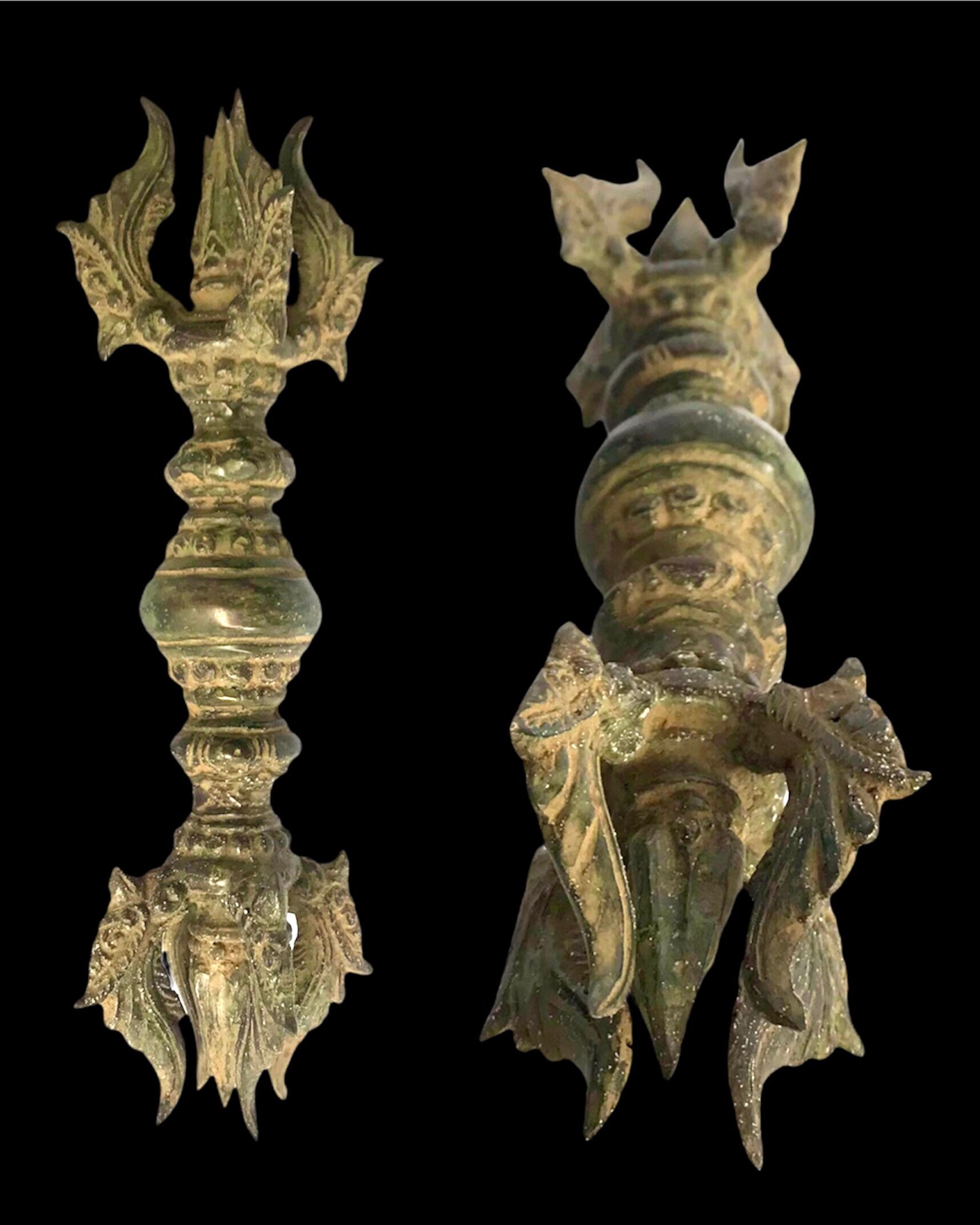 Bronze Bajra Antique Bronze Bajra Weapons of Brahma Home - Etsy