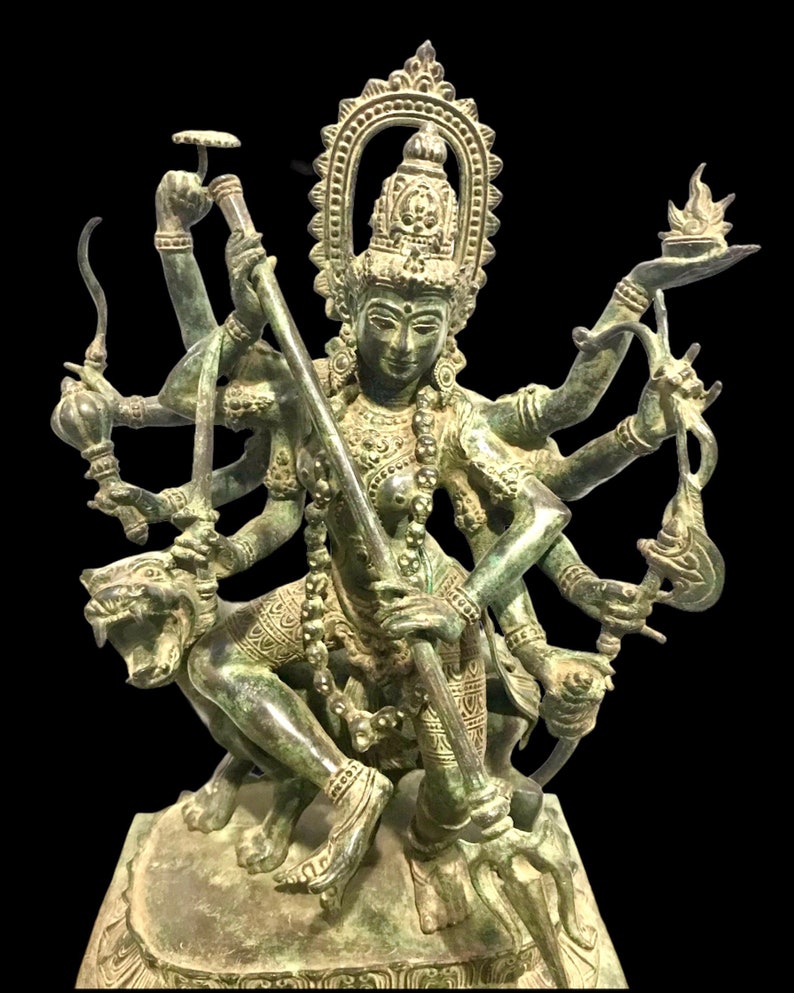 Mahakali Bronze Statue, Kali Statue, Brinze Sculpture, Parvathi ...