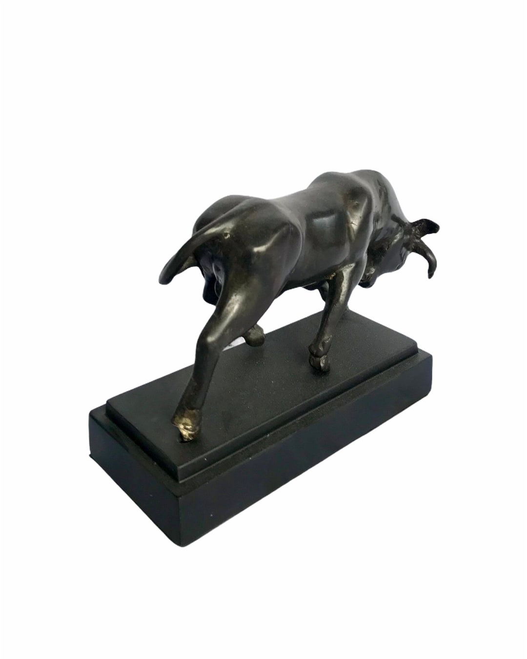 Bronze Bull Figure, Bull Statue, Animal Lover. Unique Animal Statue ...