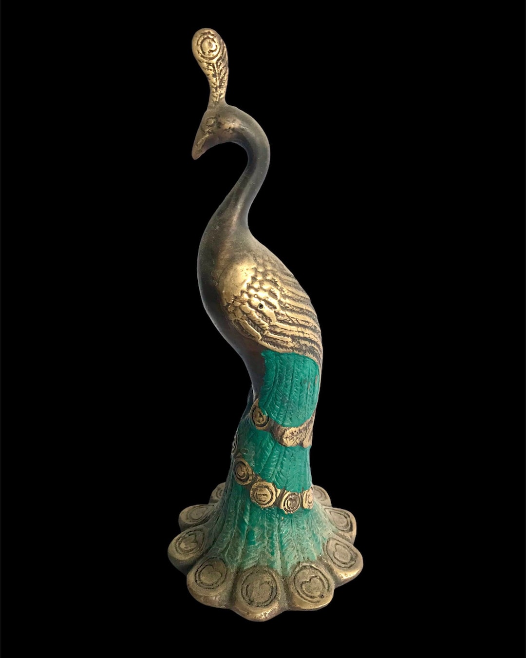 Bronze Peacock, Peacock Figurine, Animal Figurines, Handmade, Unique ...