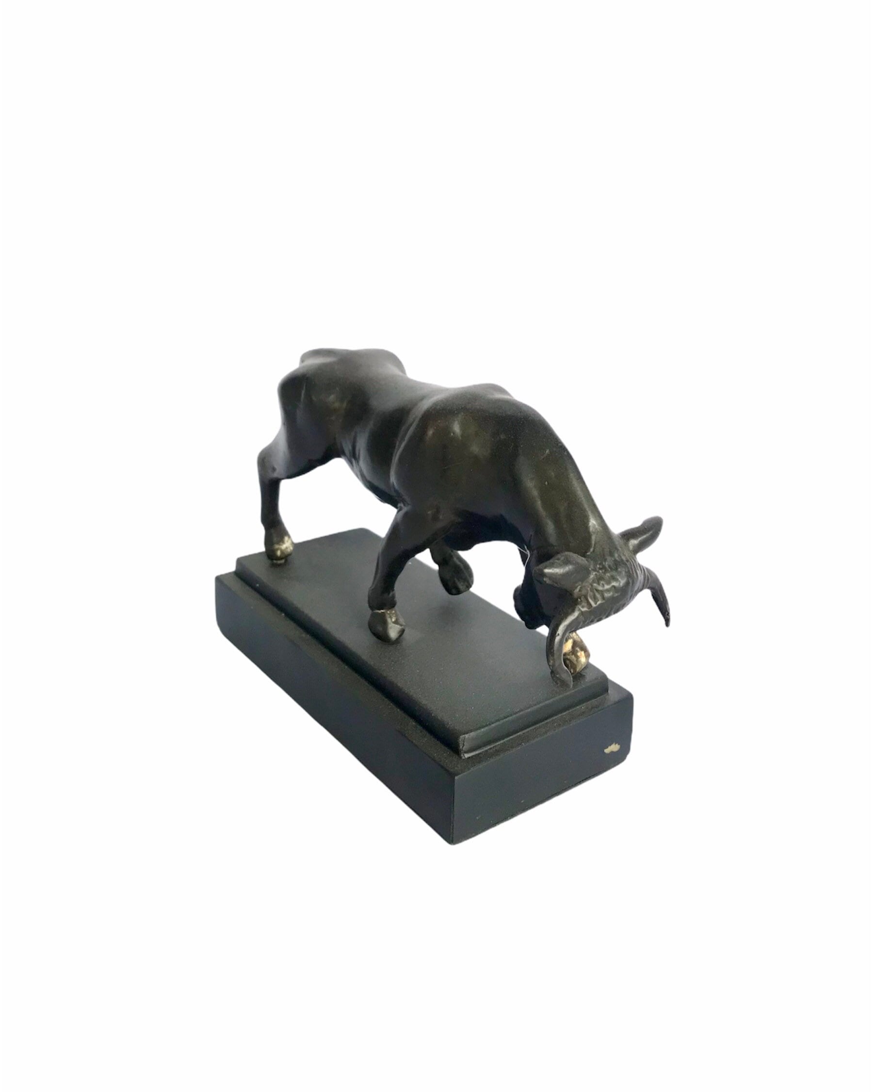 Bronze Bull Figure, Bull Statue, Animal Lover. Unique Animal Statue ...