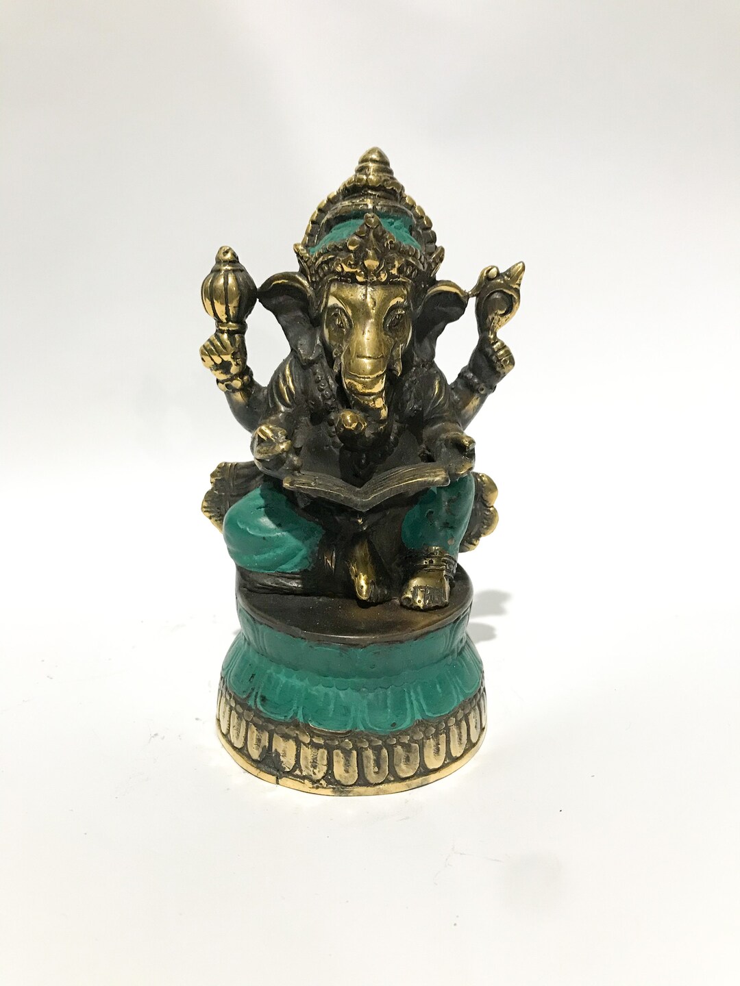 Ganesha Reading Book, Hindu God, Ganesh Sculpture, Elephant God ...