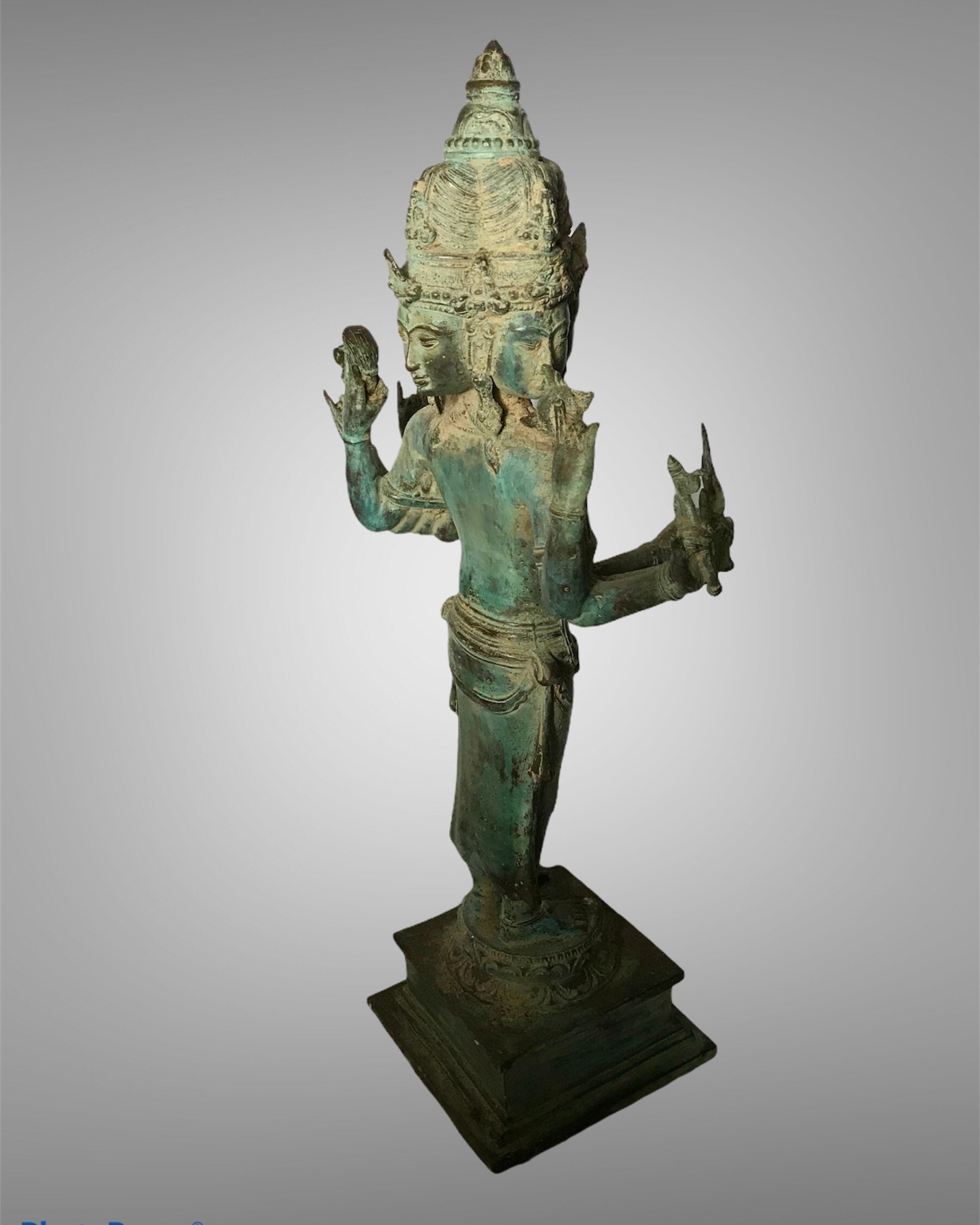 15.7 INCH Brahma Bronze Statue, Lord Brahma Sculpture, Antique Brahma ...