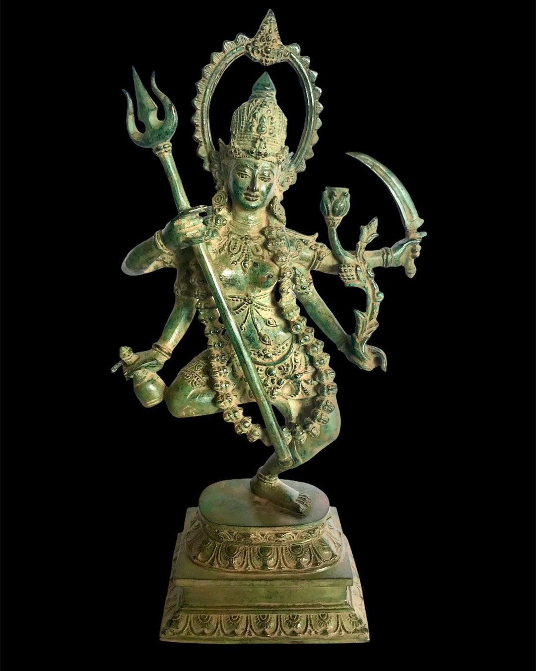 13.7 INCH Goddess Mahakali Dancing ,mahakali Sculpture ,hindu God ...