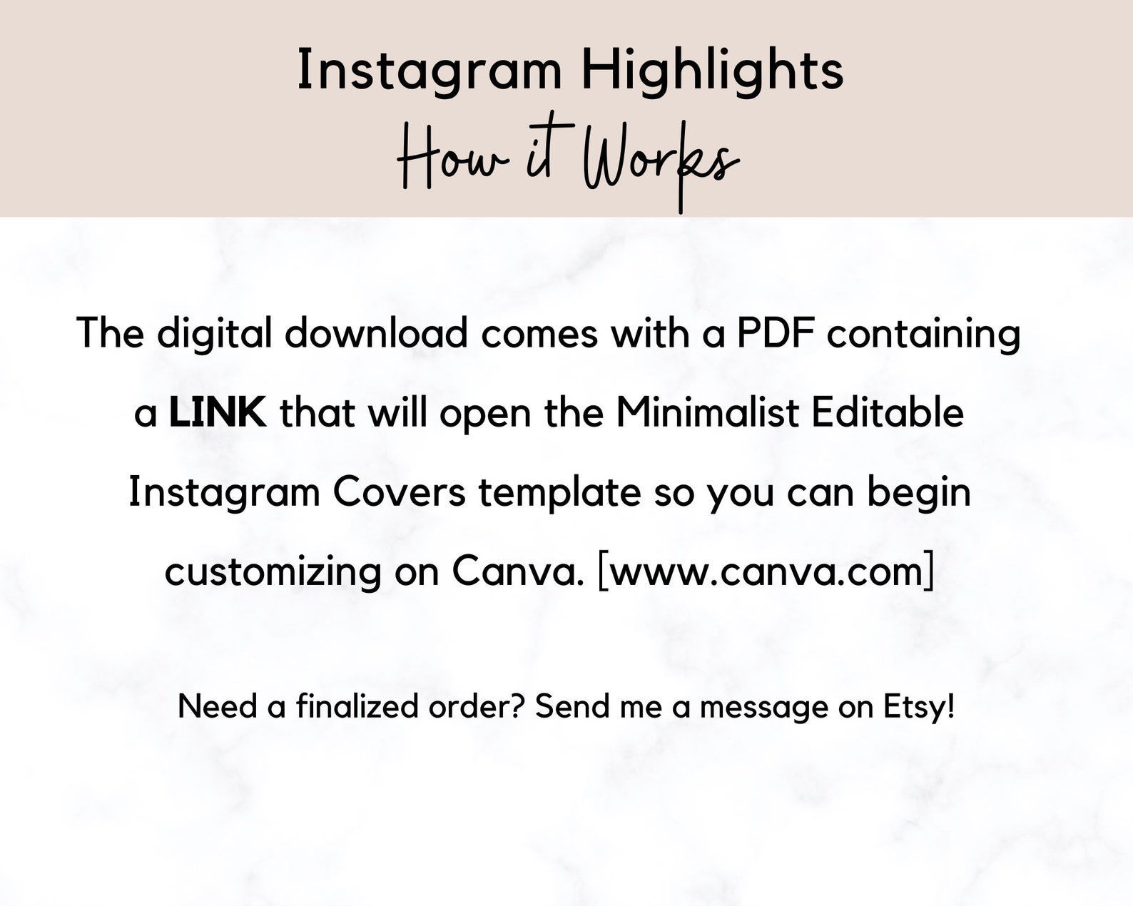 Editable Minimalist Instagram Highlight Covers: Neutral Icons (digital ...