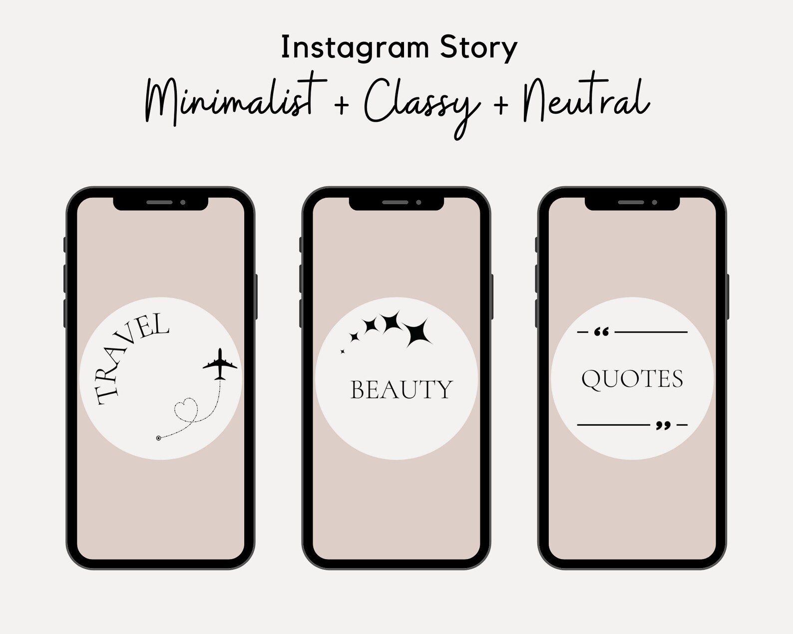 Minimalist Highlight Covers for Instagram Instagram Story | Etsy