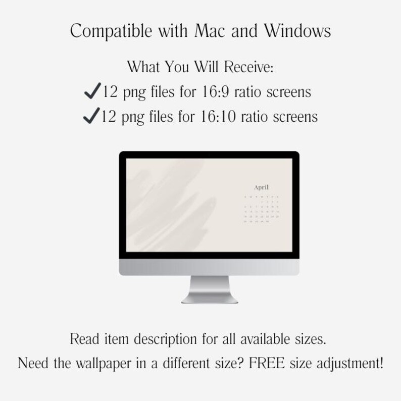 2026 Digital Calendar Wallpaper: Warm Neutral Desktop Organizer ...