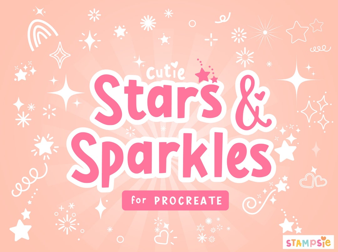 Procreate Star Stamps Procreate Cute Sparkles Procreate Doodle Stamps ...