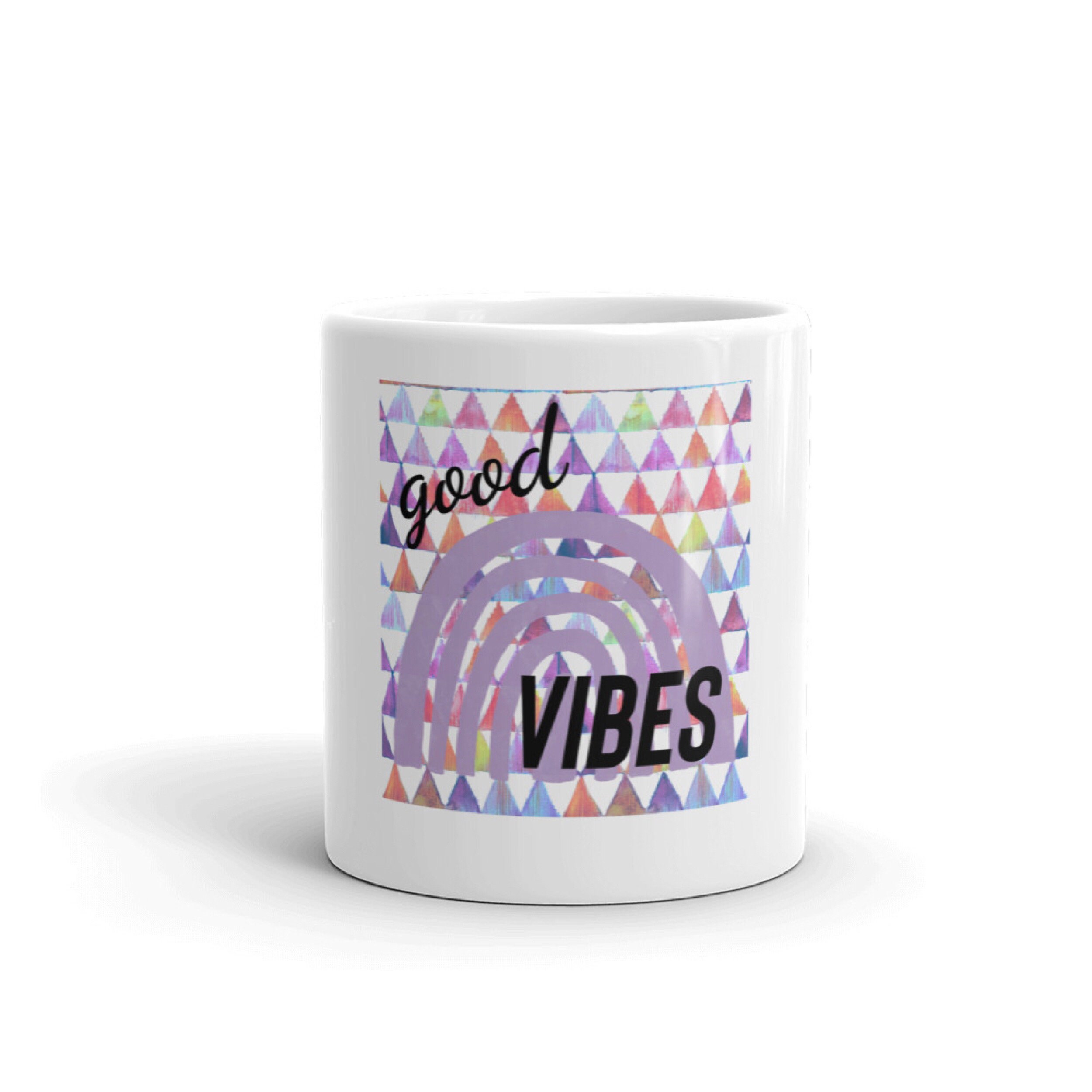 Good Vibes Rainbow Coffee Mug Positive Gift Gift for Friend ...