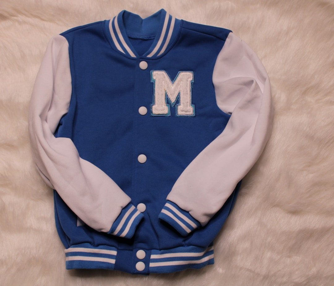 Custom Kid's Varsity Jacket | Embroidered Patch Letter - Etsy