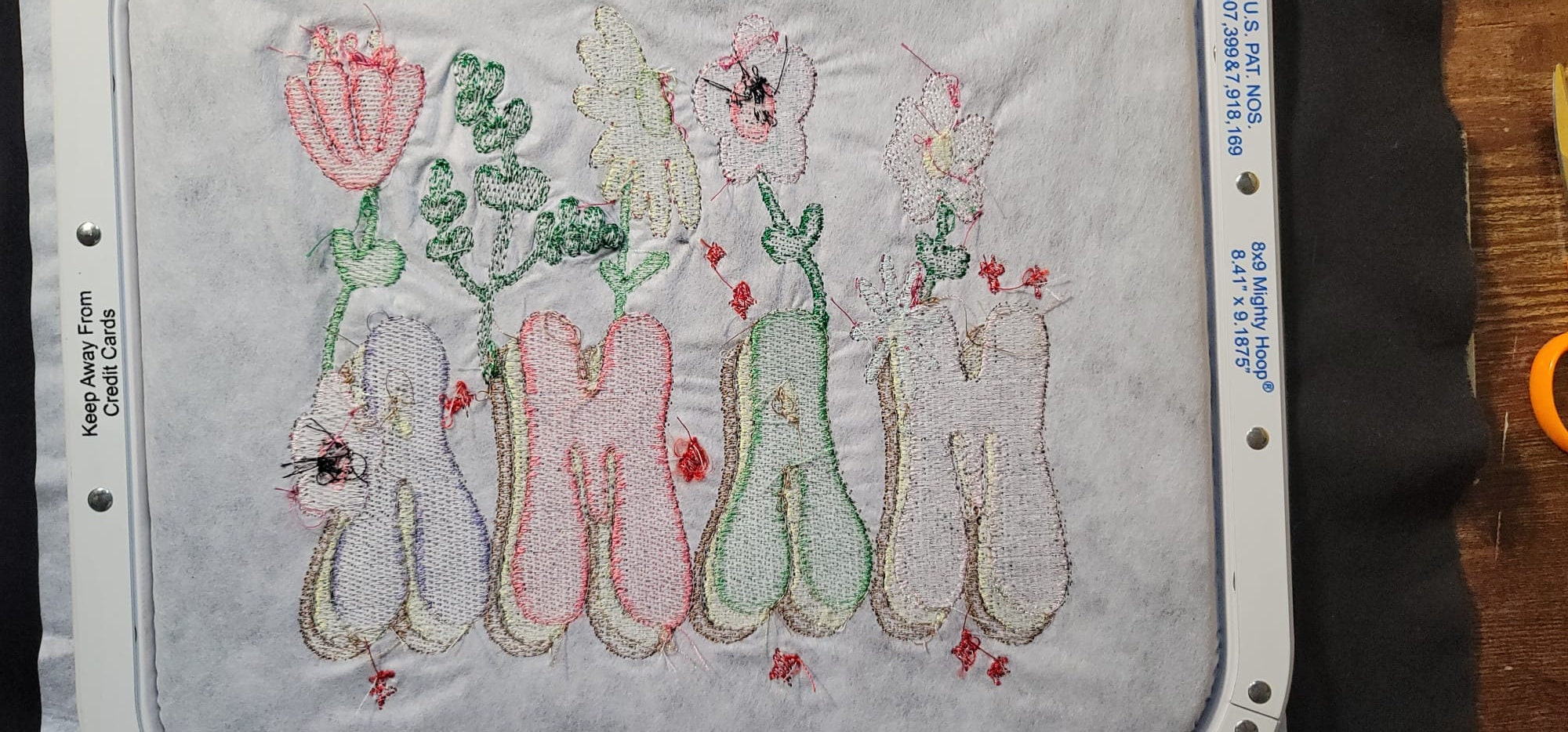 Mama Flower Embroidery Design File, Mother's Day Embroidery File , Easy ...