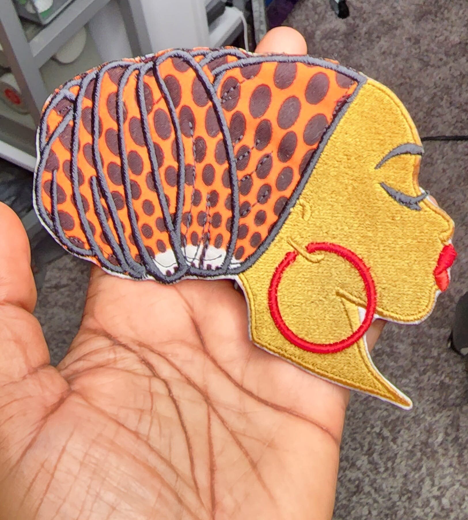 Black Woman Iron-on Patch Black African Queen Iron-on Patch - Etsy