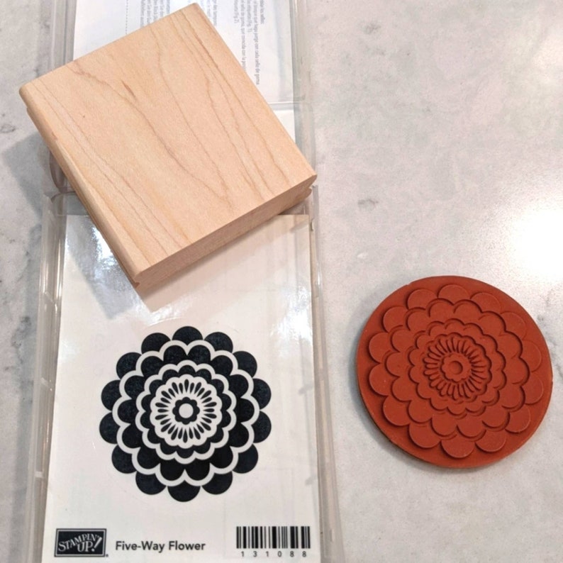 Stampin Up Five-way-flower New Wooden Craft Stamp Layers - Etsy