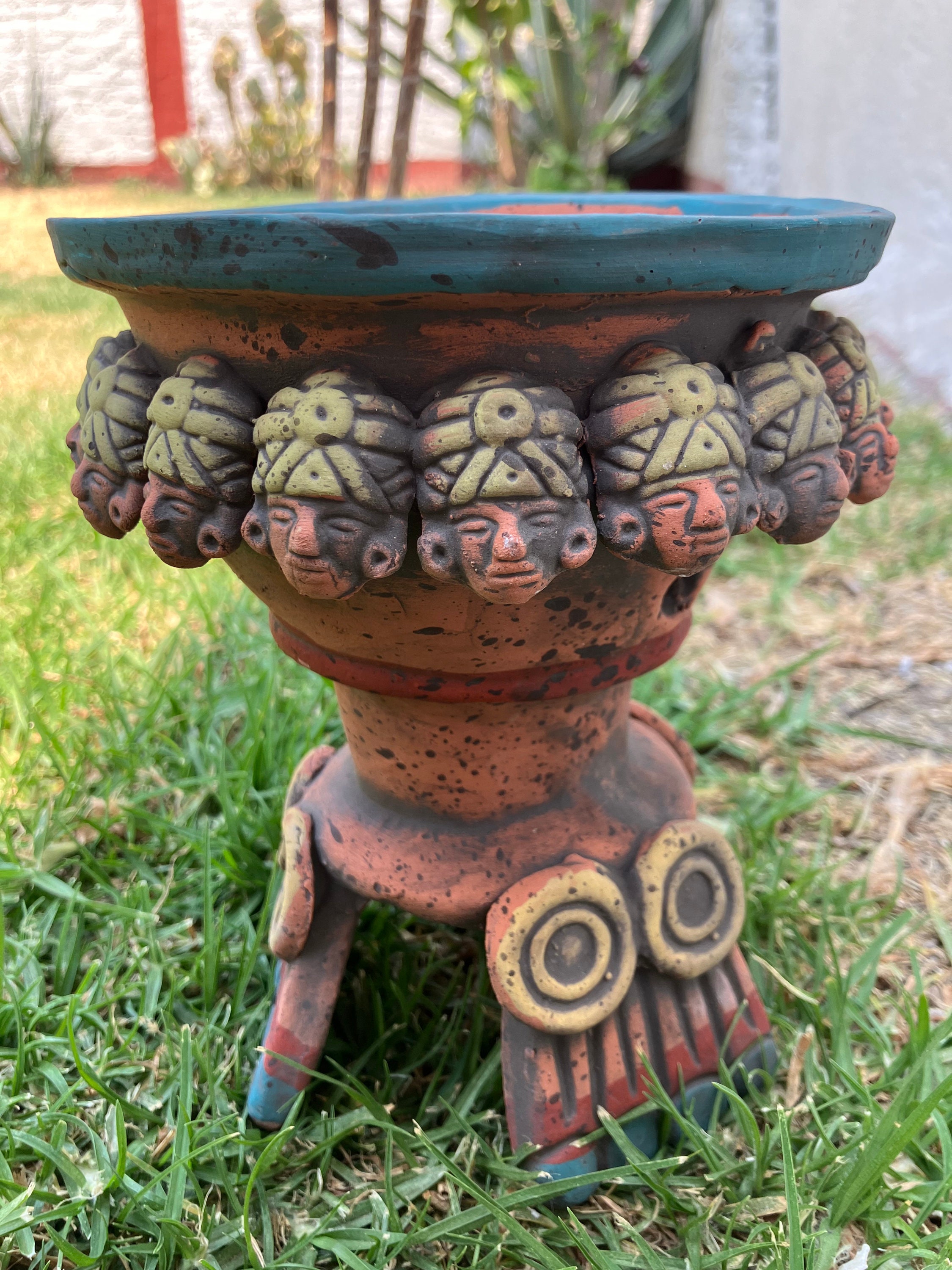 Priestly Brazier Anafre Copalera Popoxcómitl Resin Incense Aztec Mayan ...