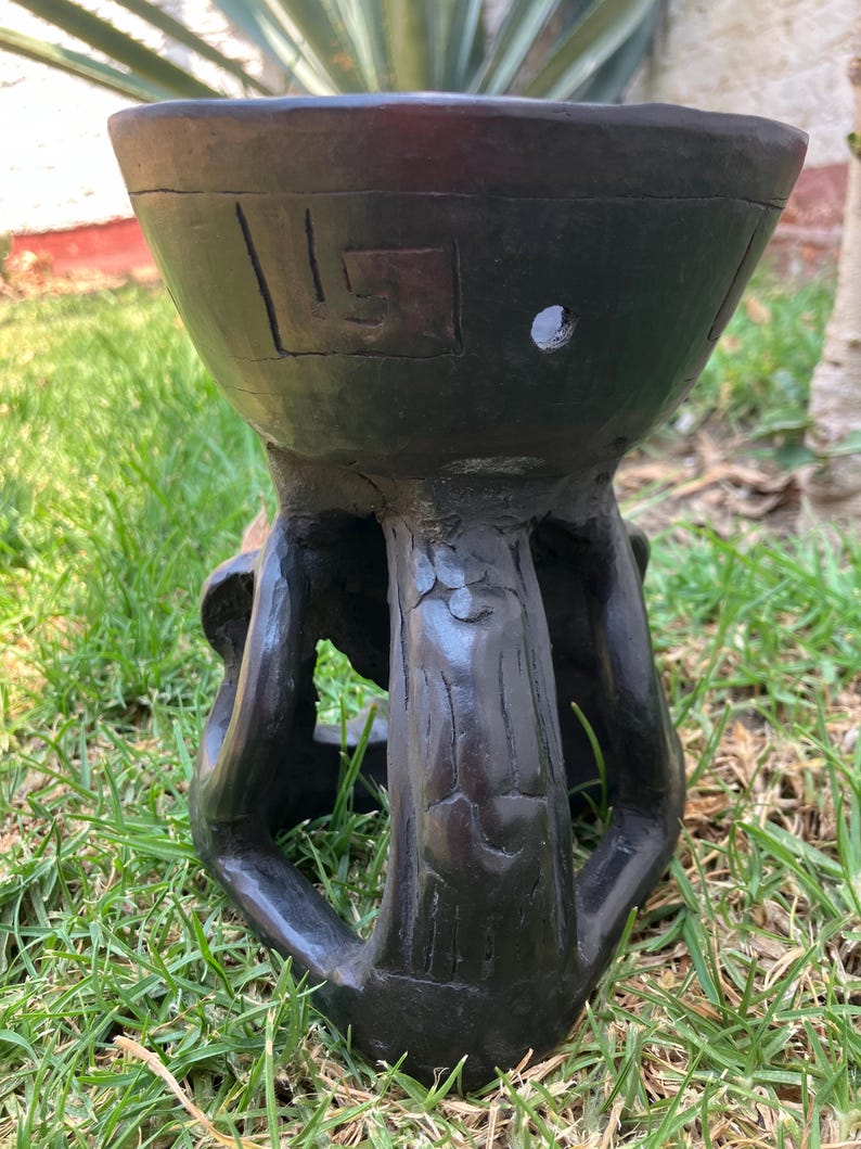 Unique Polished Clay Burner Aesthetic Copal Copalera Huehueteotl Lord ...