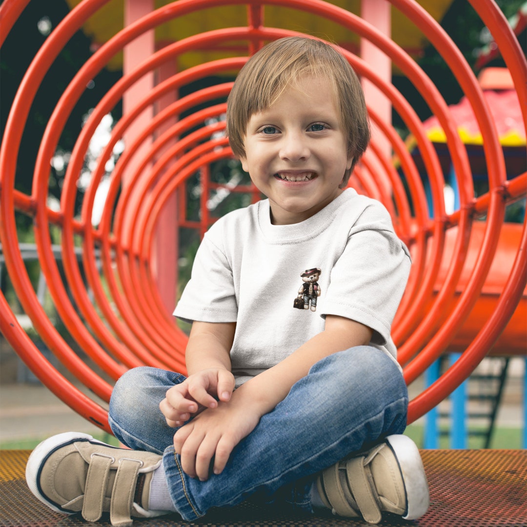 Certified Stylish and Cozy Teddy Tee Modern Organic Kids Uni Design - Etsy