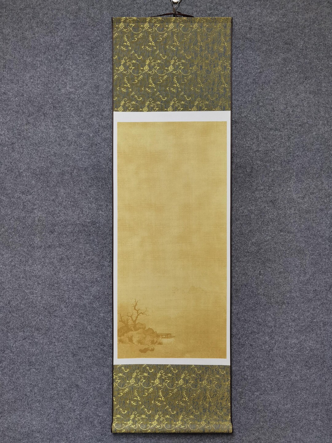 Blank Hanging Scroll for Your Painting Calligraphy Art, Deer and Willow ...