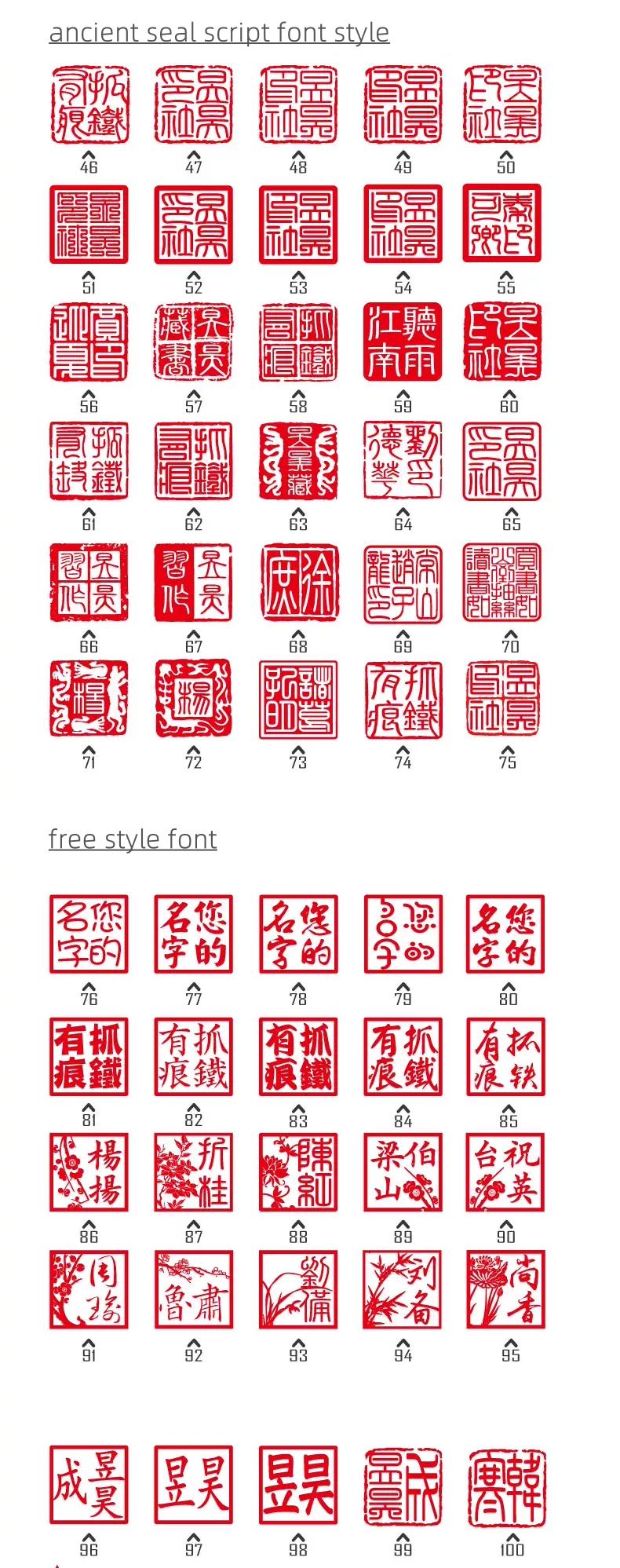 Custom Square Japanese Name Hanko Chop Chinese Name Seal Stamp ...