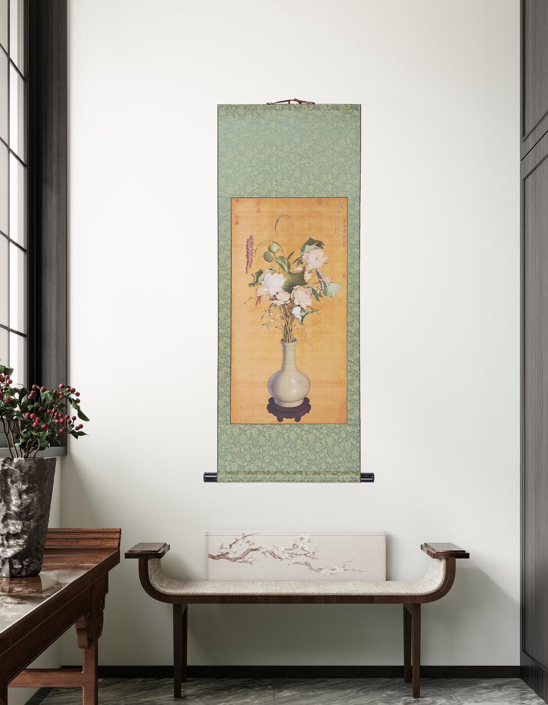 Traditional Asian Printed Painting Poster Wall Scroll Chinese Japanese ...
