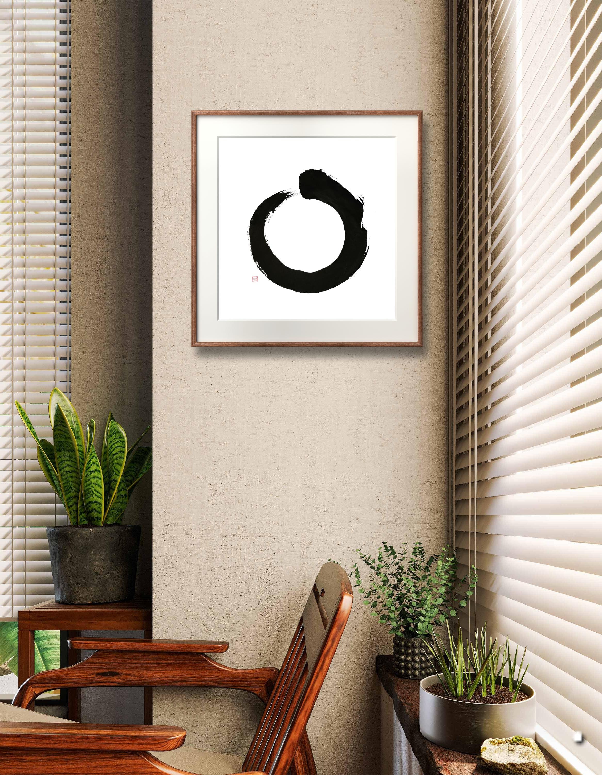 Unframed 円相 Enso Zen Circle Handwritten Brush Calligraphy - Etsy UK