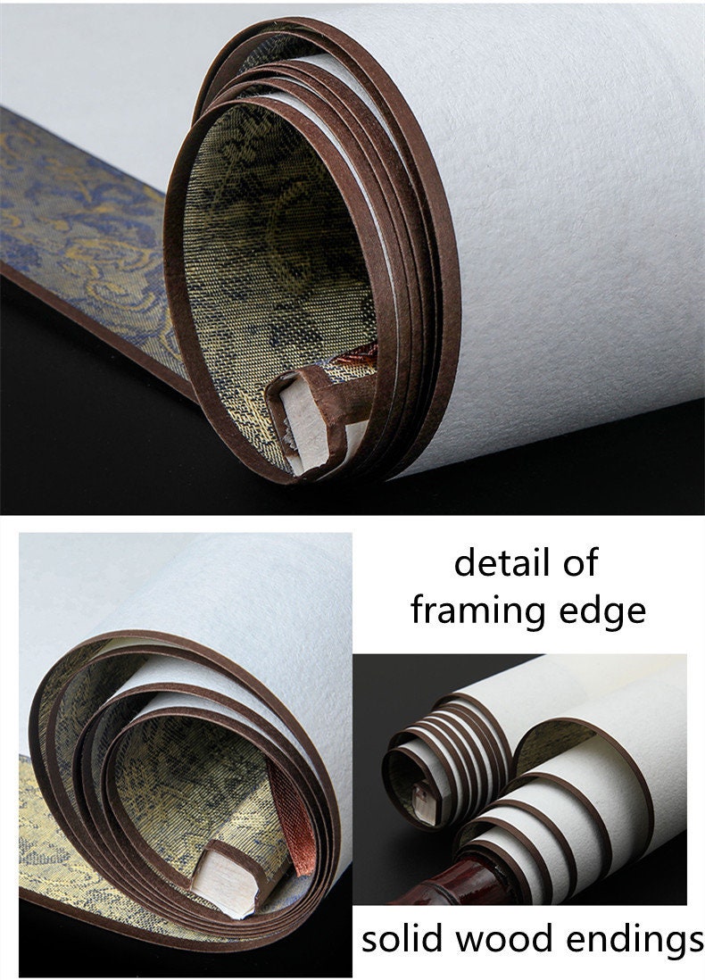 Custom 45x17 Inches Long Scroll 德 Virtue Chinese Character Calligraphy ...