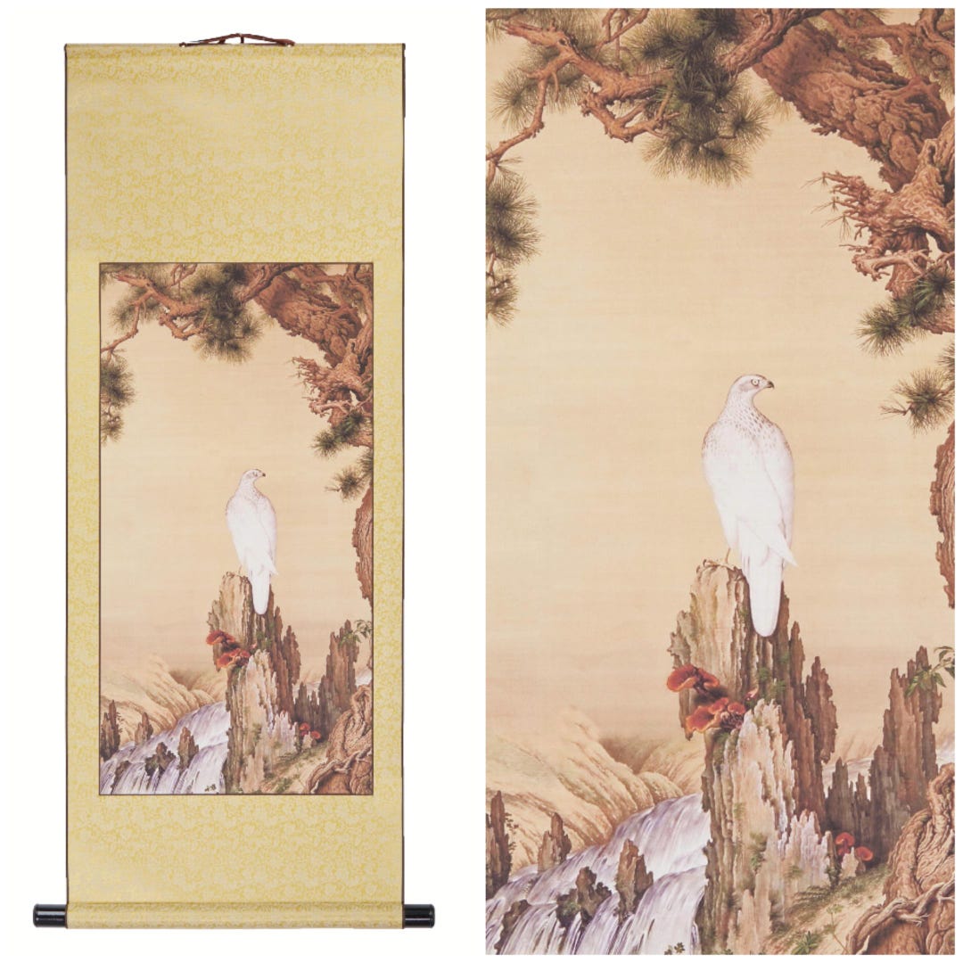 Traditional Asian Printed Painting Poster Wall Scroll Chinese Japanese ...