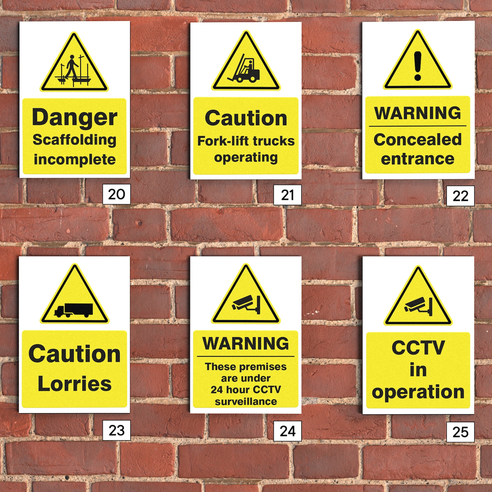Construction Site Health and Safety Signs Metal / Plastic Boards ...