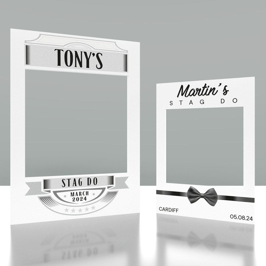 Customisable Stag Do Selfie Frame Bespoke Stag Party Groom to Be Effect ...