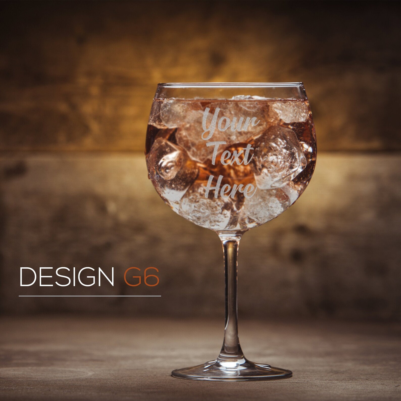 Personalised Gin Glass Engraved Custom Etched Bespoke Glass - Etsy