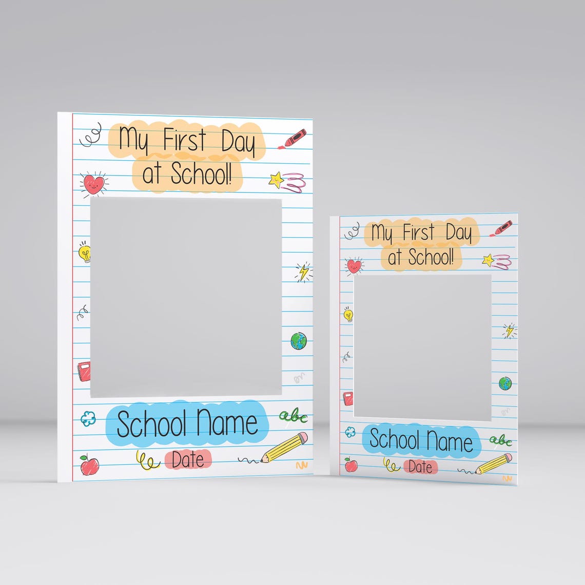 Customisable Selfie Frame Bespoke First Day of School Primary School ...