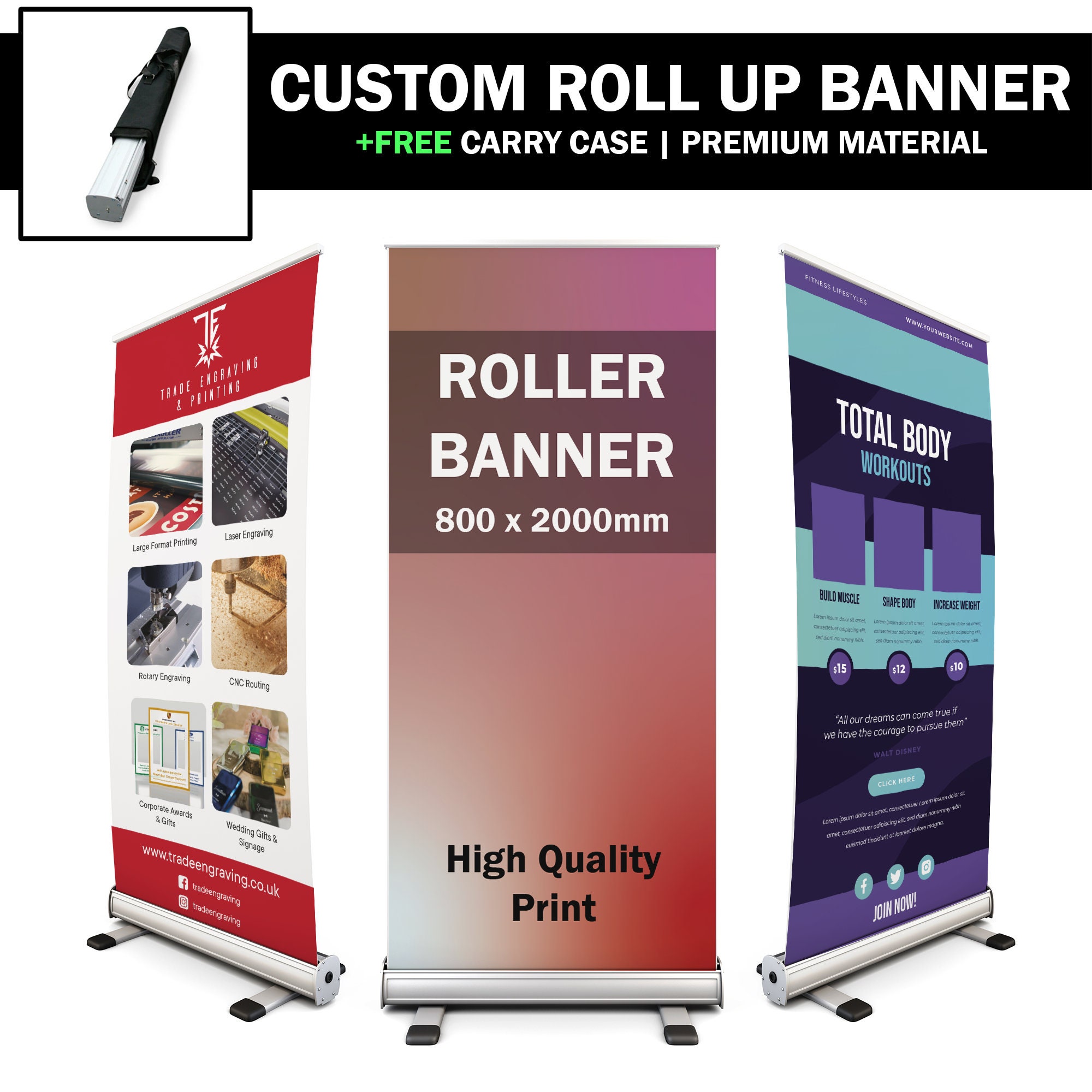 Pop up Roller Banner Printed Any Artwork for Exhibition Stand Pull up ...