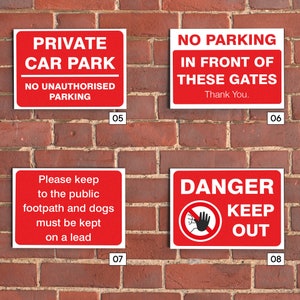 Construction Site Health and Safety Signs Metal / Plastic Boards ...